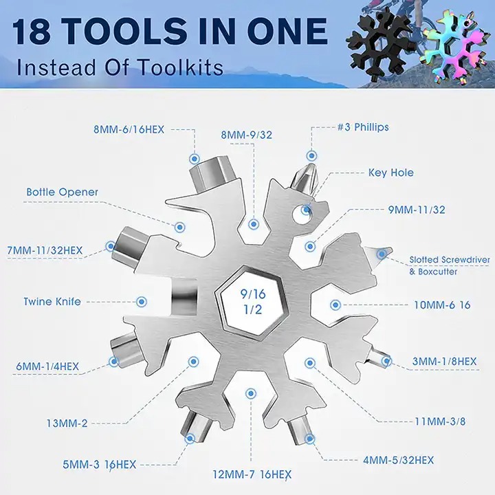 18-in-1 Multifunctional Snowflake Tool – Devouge